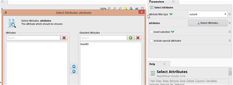 missing attributes in select attributes subset — rapidminer community