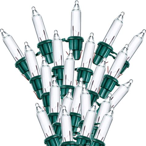 Mudder 100 Count Multi Replacement Bulbs Wire Christmas