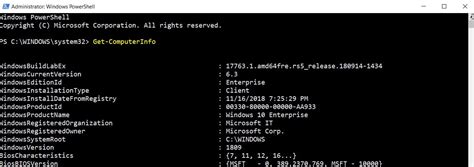 powershell basics how to use get computerinfo to obtain system and