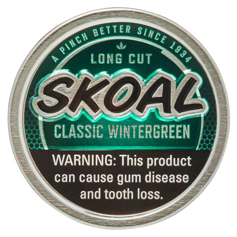 Skoal Wintergreen Long Cut Chewing Tobacco Delivered In As Fast As 15