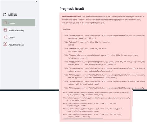 modulenotfounderror no module named streamlit option menu
