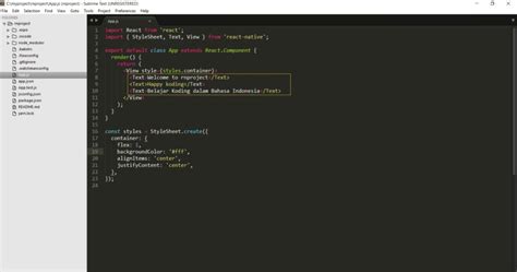 create react native app js koding indonesia