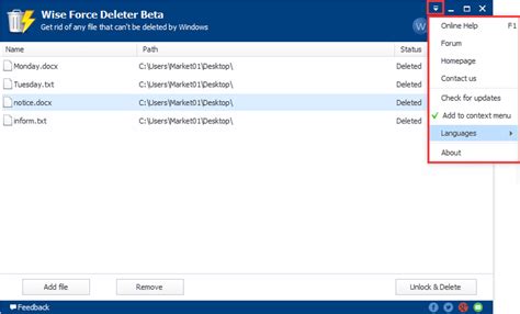 Download Wise Force Deleter 1 5 3 54 For Windows