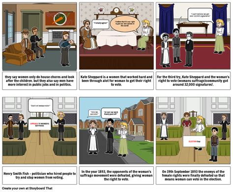 Womens Suffrage Storyboard By 712f623d