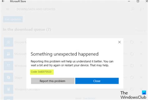 corrigir o erro 0x80070520 da microsoft windows store no windows 10