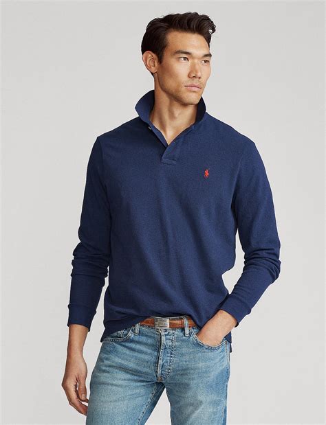 Classic Fit Long Sleeve Polo Newport Navy 599 40 Kr Polo Ralph