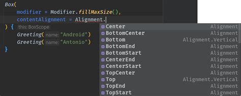 layouts en jetpack compose estructura la ui con box column y row