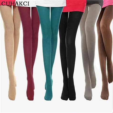Cuhakci Tight 8 Colors New 2017 Woman Velvet Candy Color 120d Pantyhose