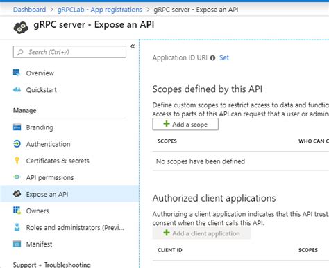 asp core grpc and wpf on core with azure ad authorization