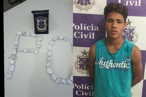 Jovem é Preso Em Flagrante Por Tráfico De Drogas No Bairro Da Caeira Em