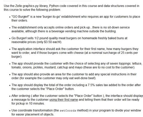 solved use the zelle graphics py library python code
