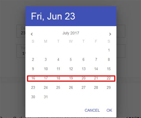 reactjs react js react toolbox date picker disable