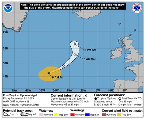 Tropical Storm Ophelia Forms Off Southeast Tracking To A Carolina Landfall