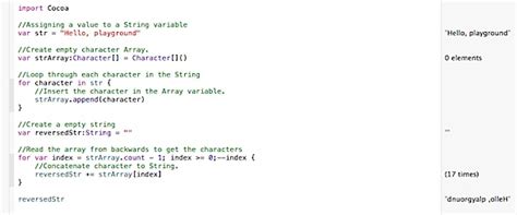 reverse a string in swift ravi shankar