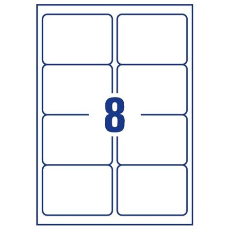 avery 8 per sheet clear laser label pack of 200 buy online at