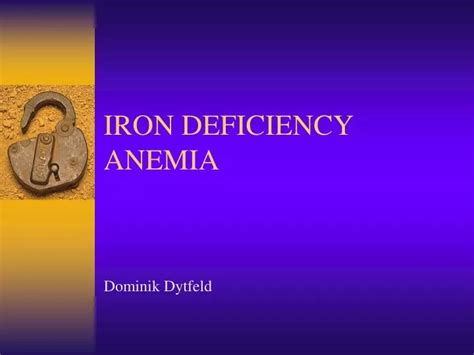 Ppt Iron Deficiency Anemia Powerpoint Presentation Free Download