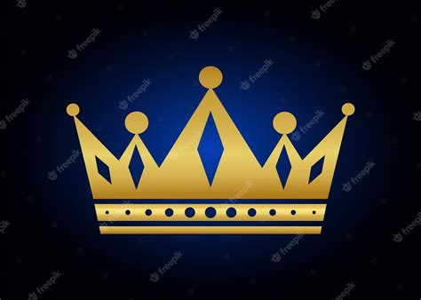 Premium Vector Royal Gold King Crowns Icon Silhouette