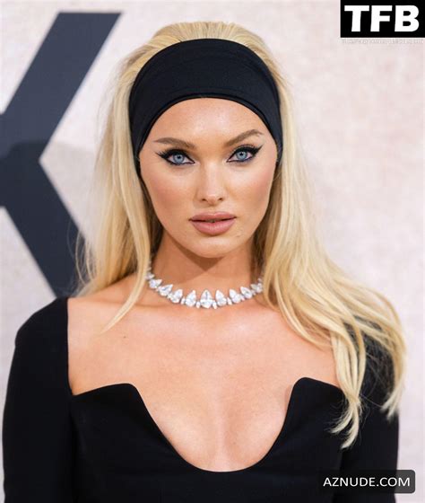 Elsa Hosk Sexy Seen Showing Off Her Hot Legs And Tits Wearing A Black