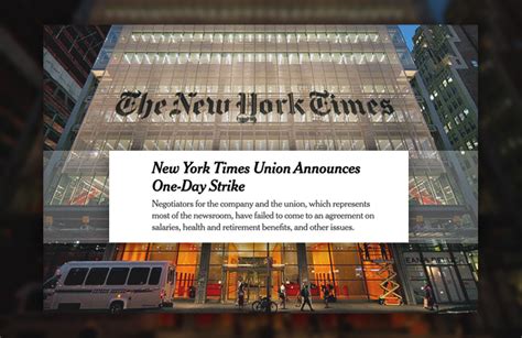 1 100 New York Times Employees Walk Out After Contract Talks Miss Deadline