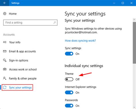 stop windows 10 from syncing desktop wallpaper between