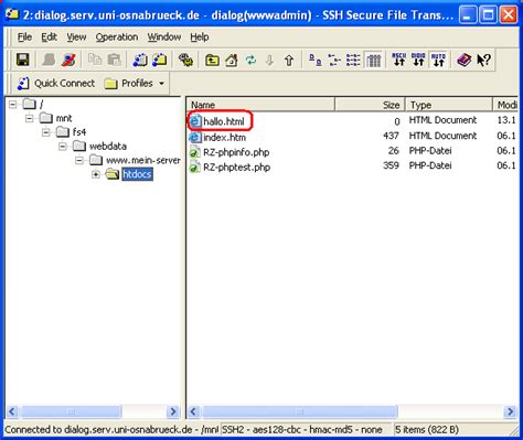 ssh upload mit ssh secure shell client für windows rechenzentrum