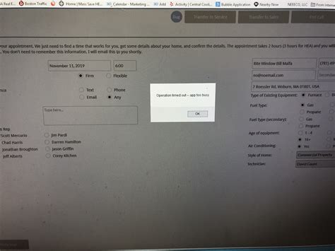 how to fix error operation timed out app too busy bugs