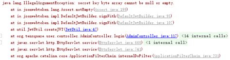 java lang illegalargumentexception secret key byte array cannot be