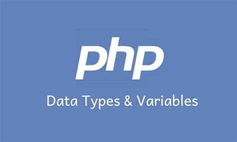 php data types and variables