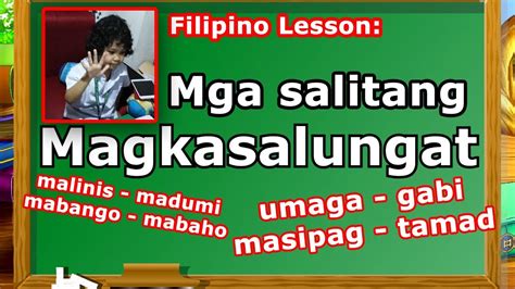 Mga Salitang Magkasalungat Halimbawa Ng Mga Salitang Magkasalungat