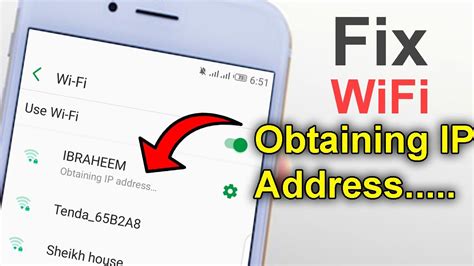 how to fix wifi obtaining ip address problem on mobile phone