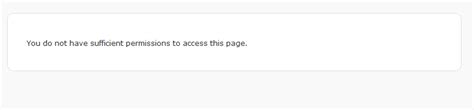 analyzing you do not have sufficient permissions to access this page