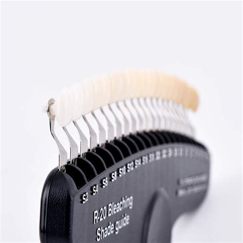 Professional 3d R 20 Teeth Whitening Shade Guide With Mirror Classical