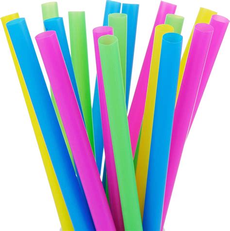 Extra Wide Smoothie Straws [100 Pack] Bubble Boba Tea