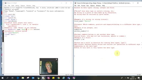 lesson 4a data types string integer float youtube