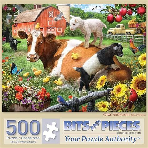 Bits And Pieces 500 Piece Jigsaw Puzzle For Adults Cow