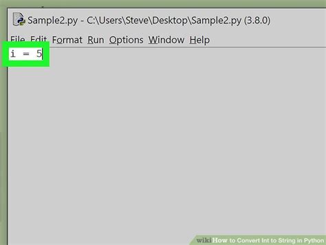 how to convert int to string in python 7 steps with pictures