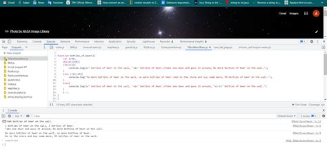 loops why i am not able to see output for 100 times in the javascript