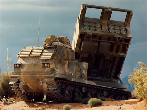 M270 Mlrs Multiple Launch Rocket System Military Vehicles Armored