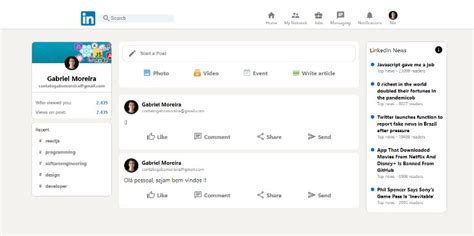 linkedin react js examples