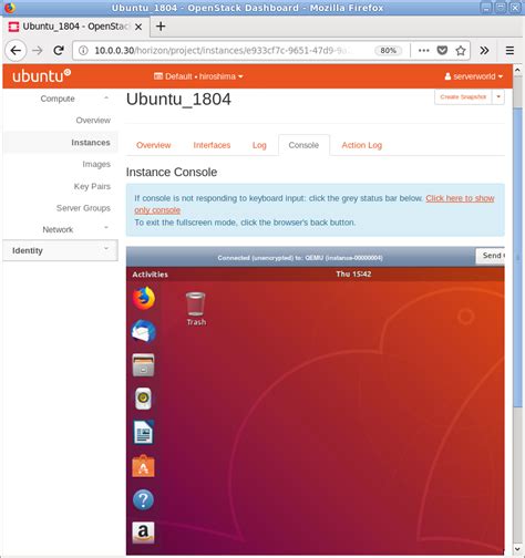ubuntu 18 04 lts openstack stein configure horizon