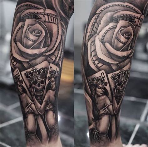 Money Rose Tattoo Design On Hand Best Design Idea