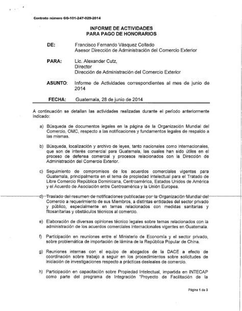Modelo De Informe De Actividades Word Actualizado Nov