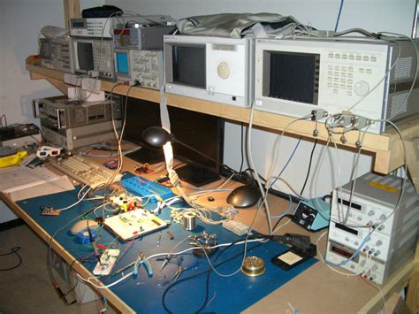 playing with bits my electronics bench and test equipment