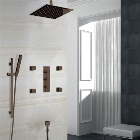 Juno Showers Juno 4 Jetted Body Massage Shower System With Rain Shower