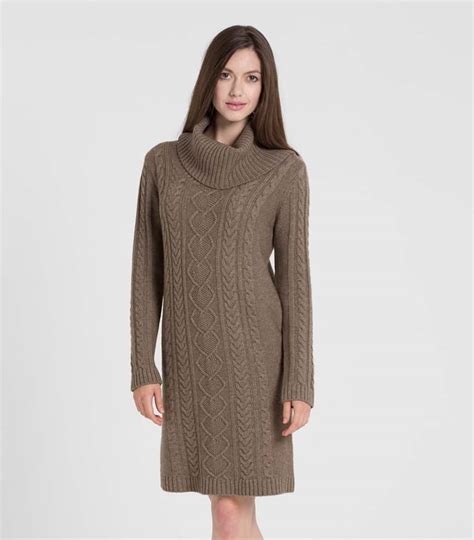 Dark Stone 20 Cashmere And 80 Merino Womens Cashmere Merino Cowl Neck