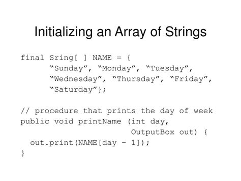 ppt chapter 8 one dimensional arrays powerpoint presentation free