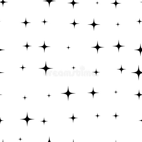 Seamless Pattern Of Stars On A White Background Stock Vector