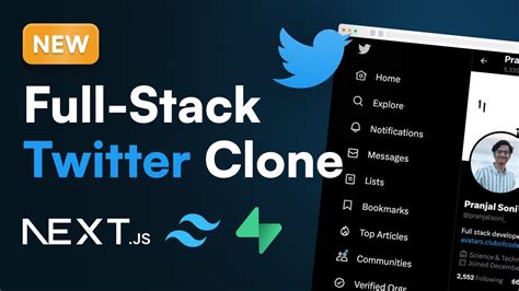 full stack twitter clone using nextjs 13 app router tailwind css