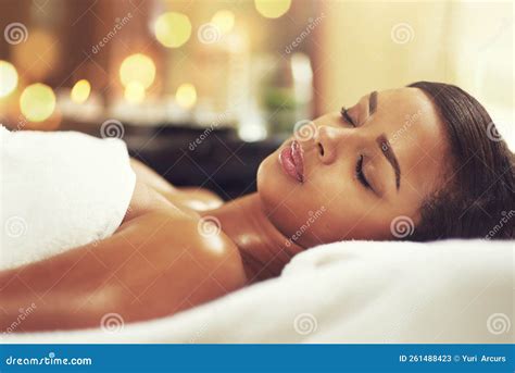 Spa Day And Stress Is Not Invited An Attractive Young Woman Relaxing