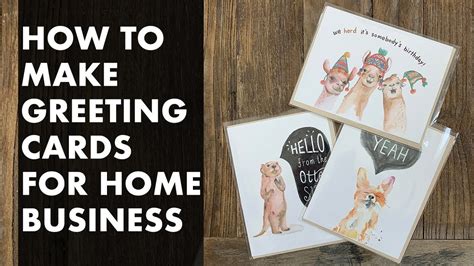 How To Make Greeting Cards For Your Home Stationery Business Youtube